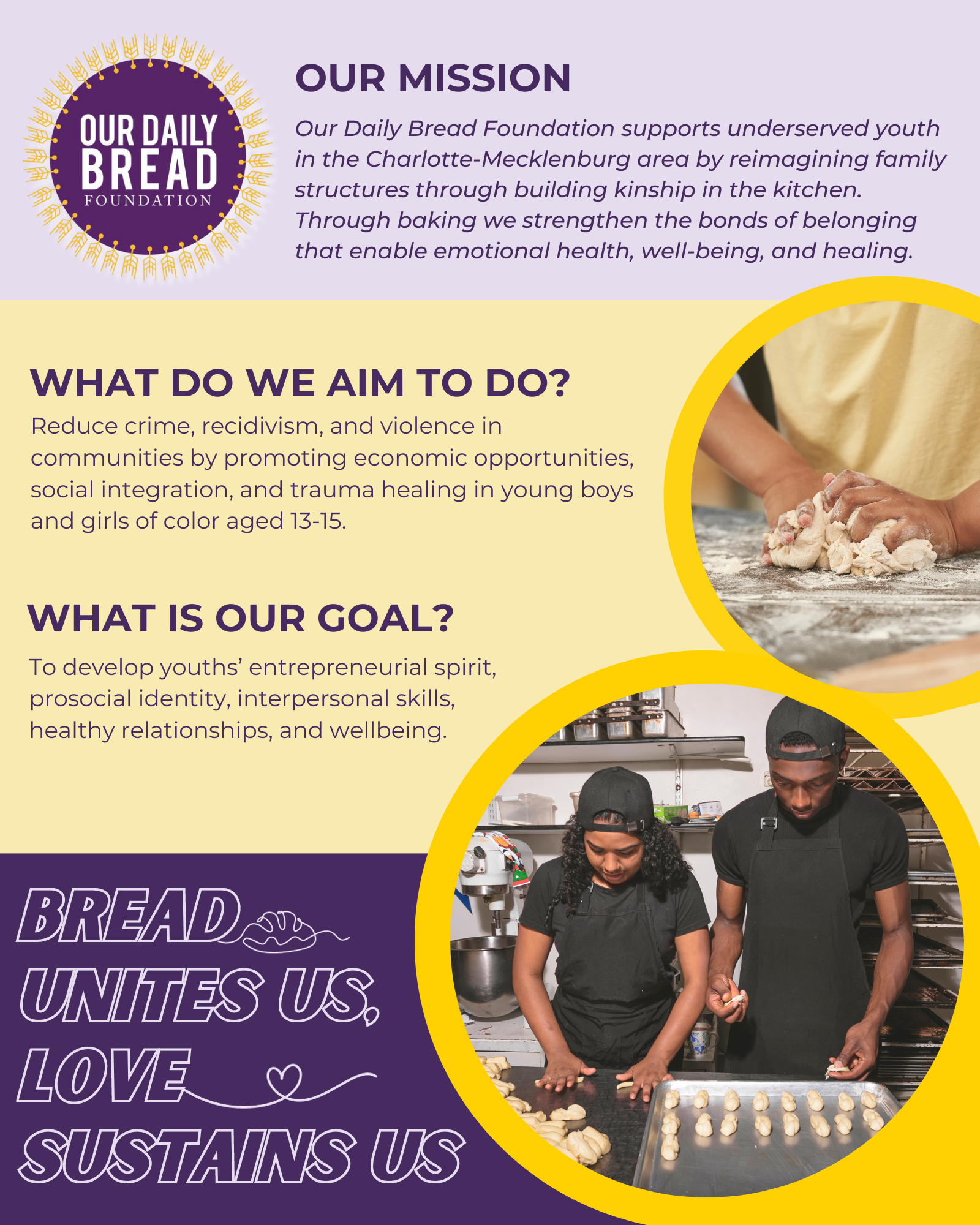 Our Daily Bread Foundation – Bread unites us, love sustains us.