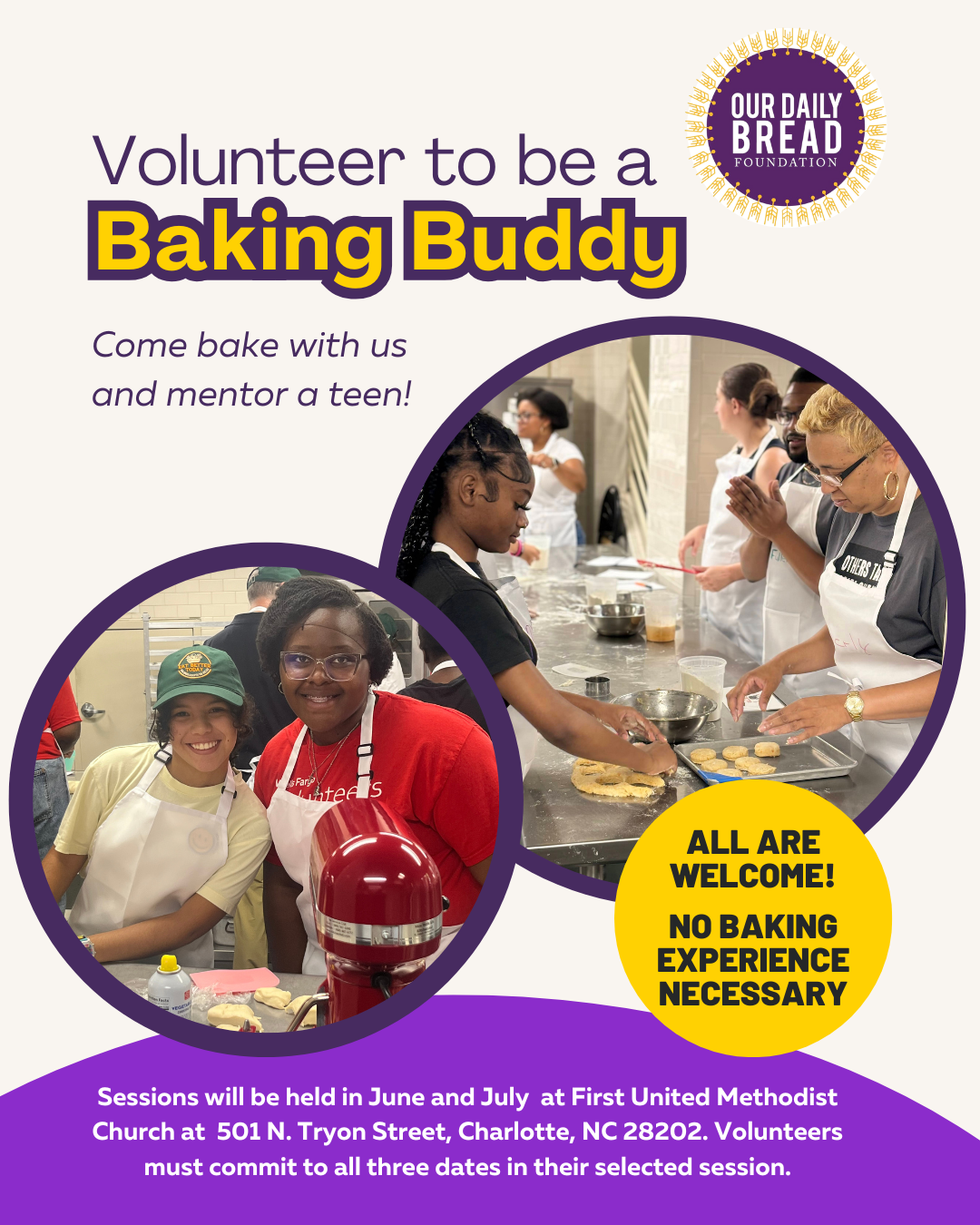 Volunteer Opportunities – Our Daily Bread Foundation